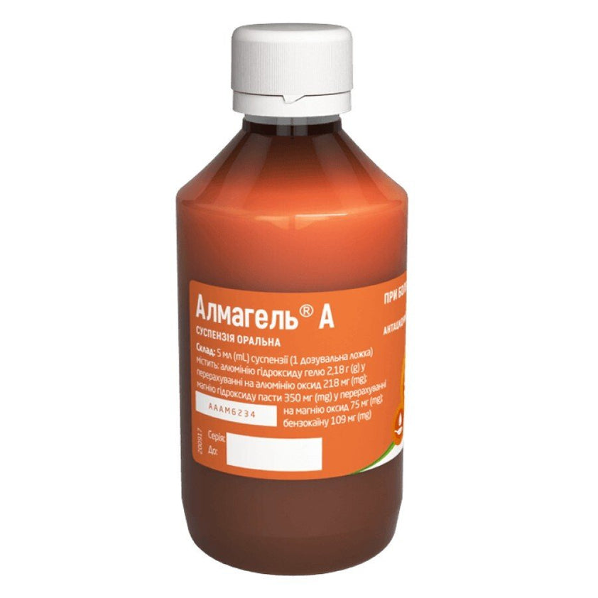 Almagel A from pain and heartburn 170 ml – USA Apteka