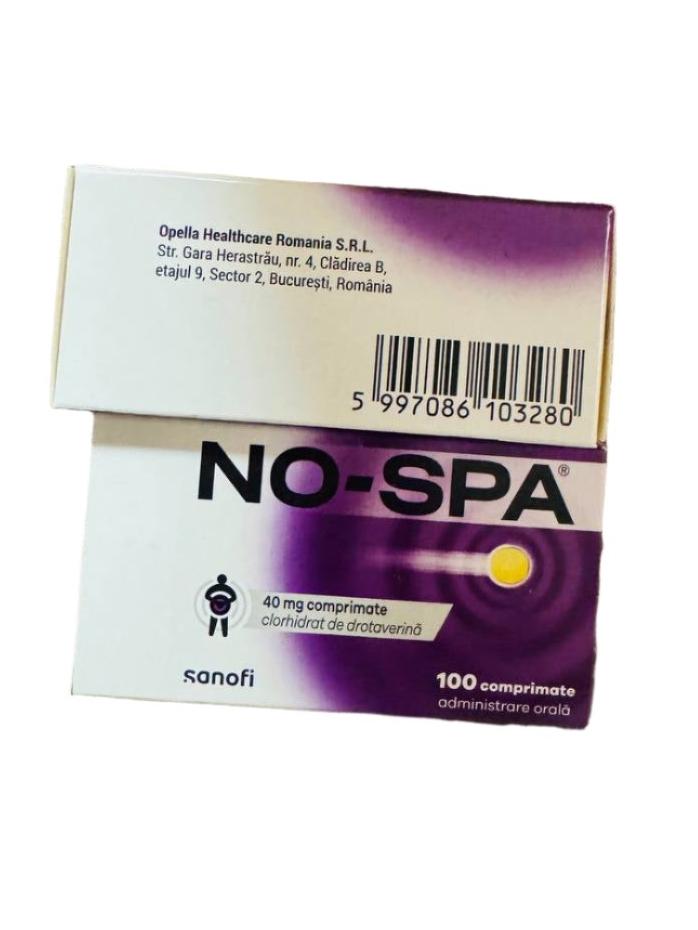 No-Spa (No spa, No-spa, Noshpa, Nospa) 40 mg 100 tabs – USA Apteka