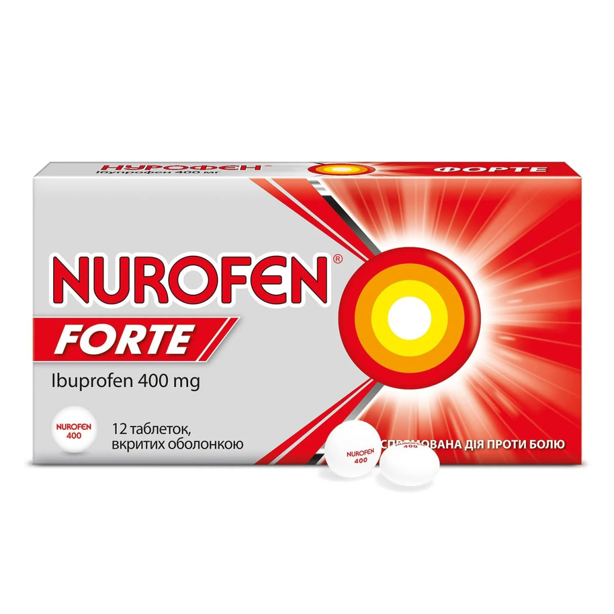 Nurofen Forte 400 mg 12 pcs – USA Apteka