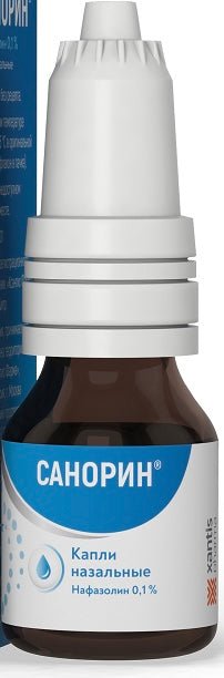 Sanorin nasal drops 0.1% 10 ml – USA Apteka